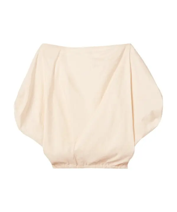 Khaite Niles Cap-sleeved Top - Beige