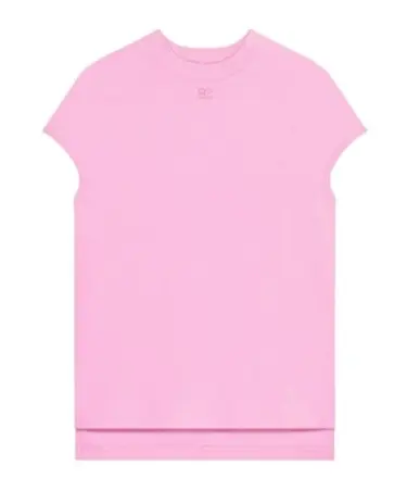 COURREGES Logo Solarized T-shirt - Party Pink