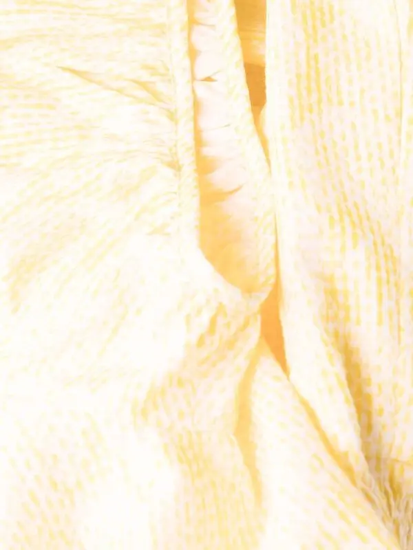 Kenzo Gingham Snakeskin-print A-line Dress