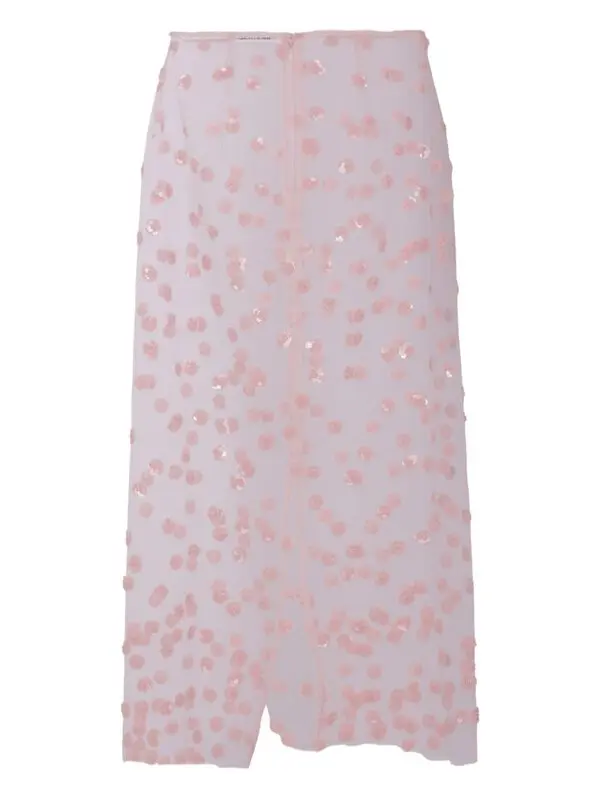Cecilie Bahnsen Sequin-embellished Asymmetrical Skirt