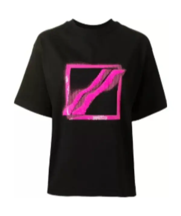 We11Done Sequin Logo Cotton T-shirt