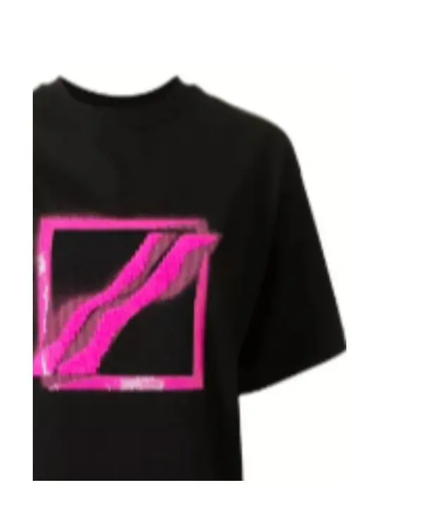 We11Done Sequin Logo Cotton T-shirt
