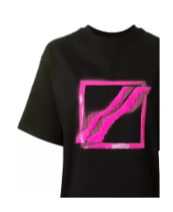 We11Done Sequin Logo Cotton T-shirt