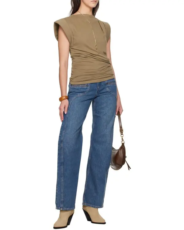 Isabel Marant Étoile Betiane Wide-leg Denim Pants