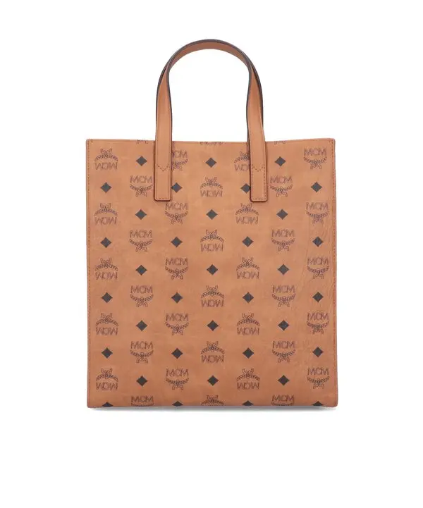 Mcm Aren Monogram Print Medium Tote Bag