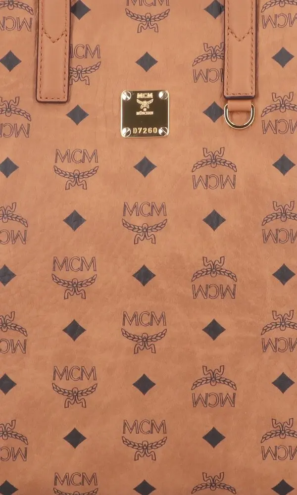 Mcm Aren Monogram Print Medium Tote Bag