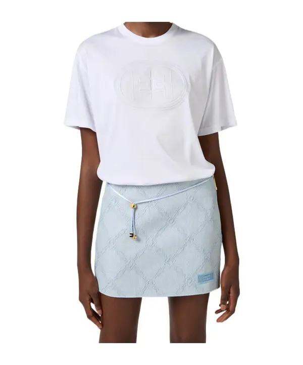 Elisabetta Franchi Logo Embossed T-shirt
