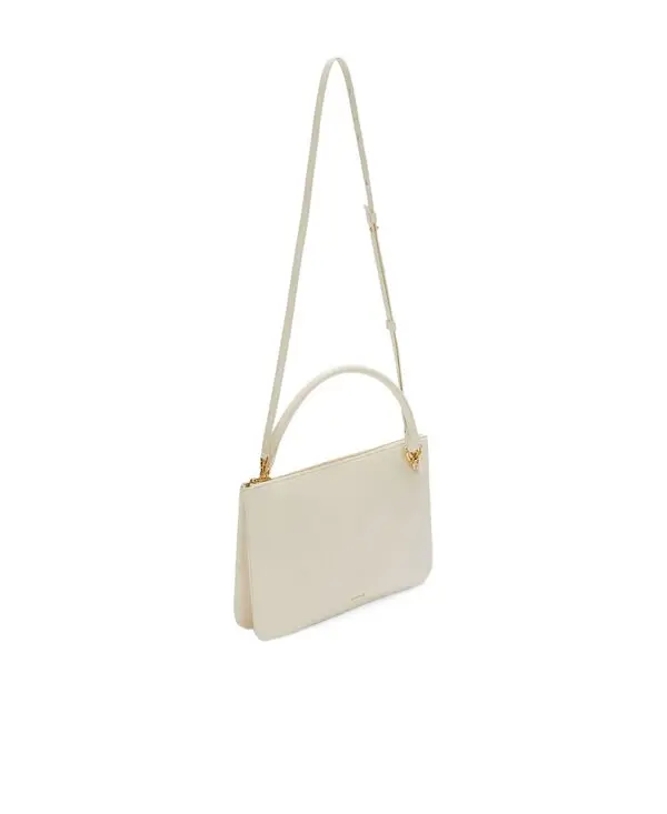 JIL SANDER Logo Embossed Zipped Crossbody Bag