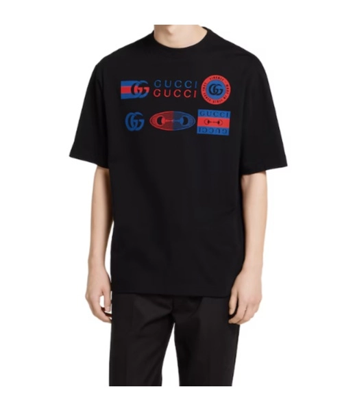 Gucci Printed Jersey T-shirt - Black