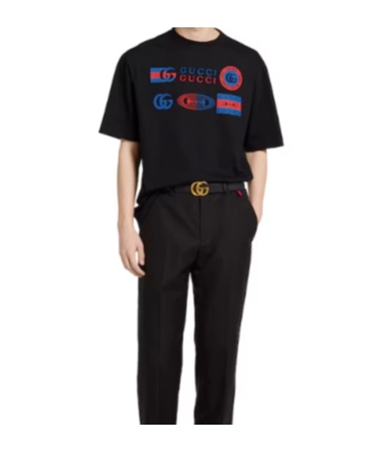 Gucci Printed Jersey T-shirt - Black