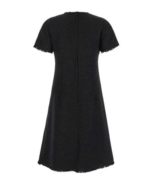 Dolce & Gabbana Appliqué-logo Bouclé Mini Dress