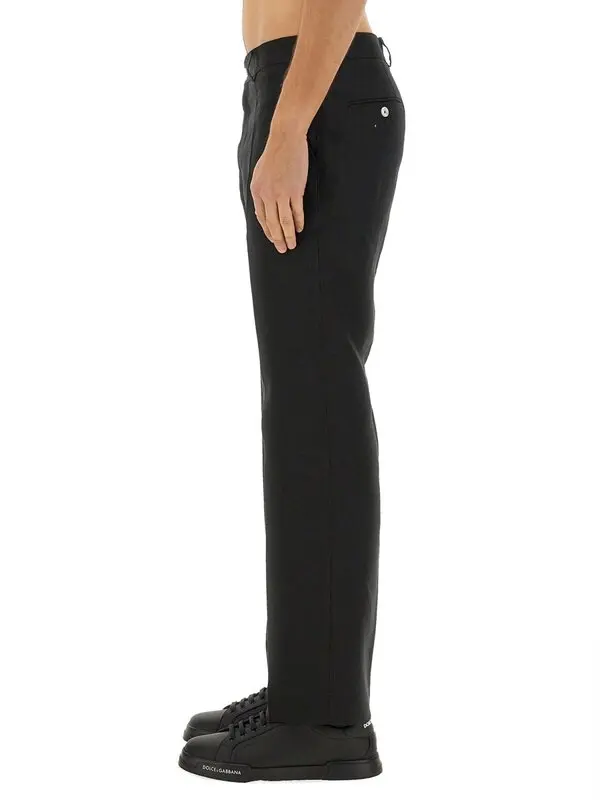 Dolce & Gabbana Tailored Pleated Trousers - Black