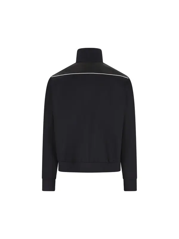 Prada Contrast Panel Zip-up Jacket