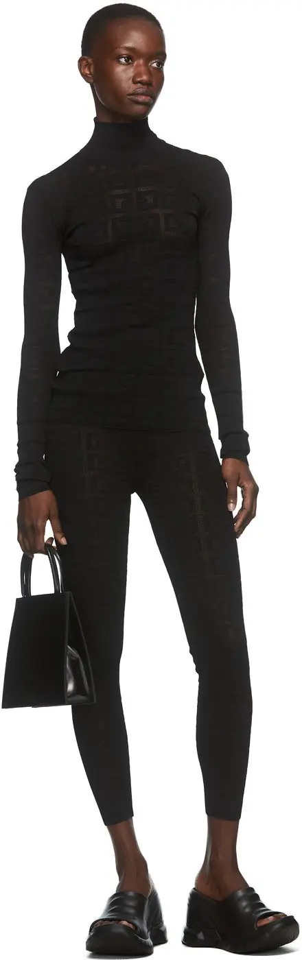 Givenchy Legging Pants In 4g Jacquard
