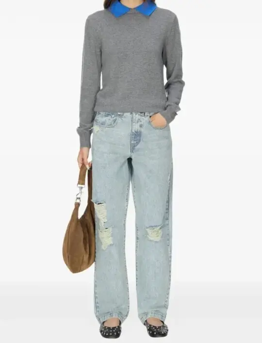 Gimaguas Straight Leg Distressed Jeans