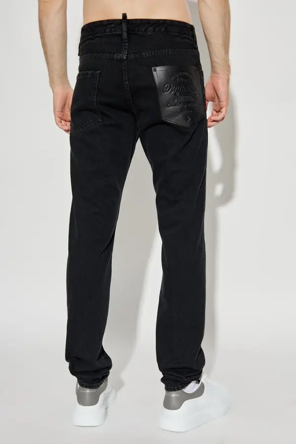 Dsquared2 Logo Patch Skinny Jeans