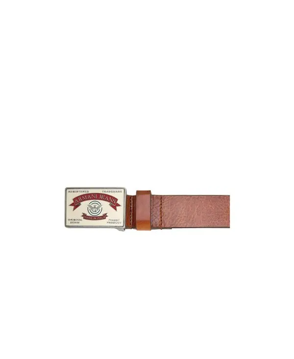 Emporio Armani Logo Belt - Brown