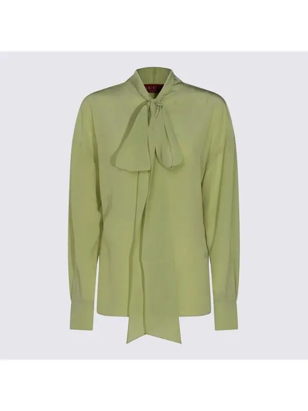 Gucci Neck Bow Crêpe De Chine Shirt - No