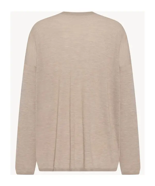 THE ROW Akito Cashmere Sweater - Greige