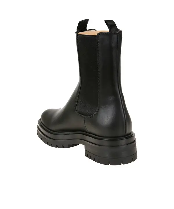 GIANVITO ROSSI Round Toe Chelsea Boots - Black