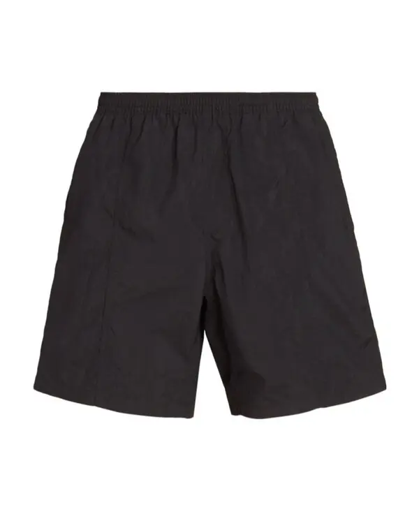 Ami De Coeur Logo Embossed Swim Shorts - Black