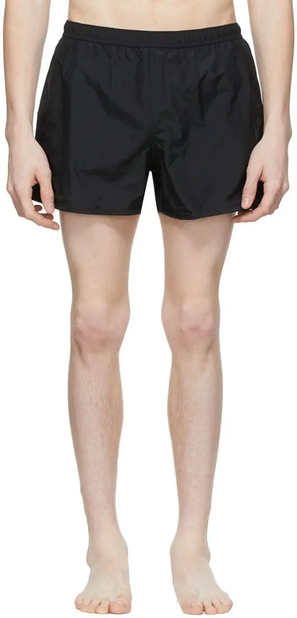 AMI Paris De Coeur Logo Embossed Swim Shorts