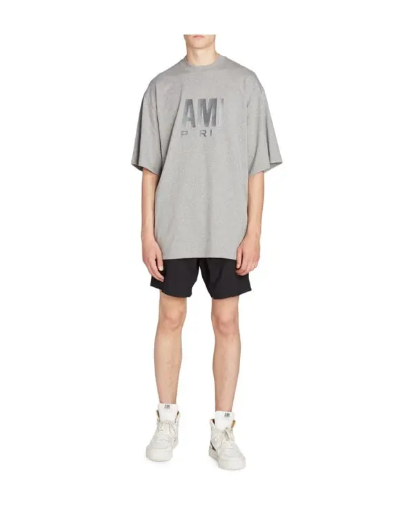 AMI Paris De Coeur Logo Embossed Swim Shorts