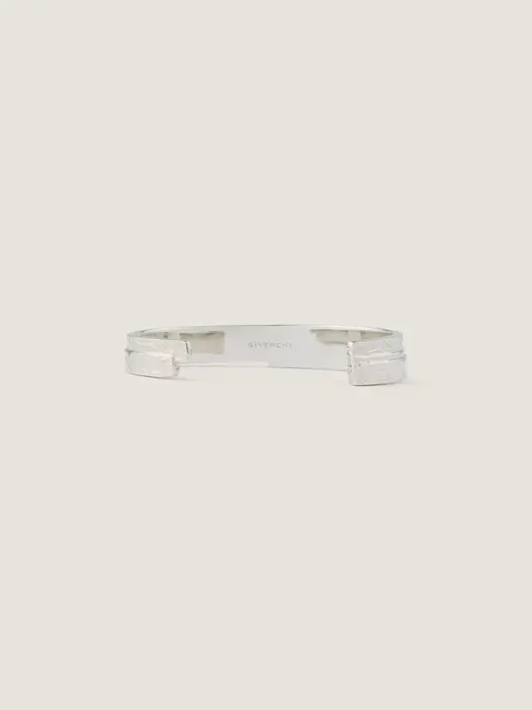 Givenchy Logo Engraved Tape Cuff Bracelet