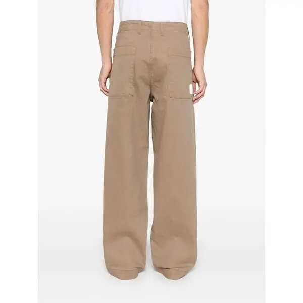 Emporio Armani Logo Patch Straight Leg Pants