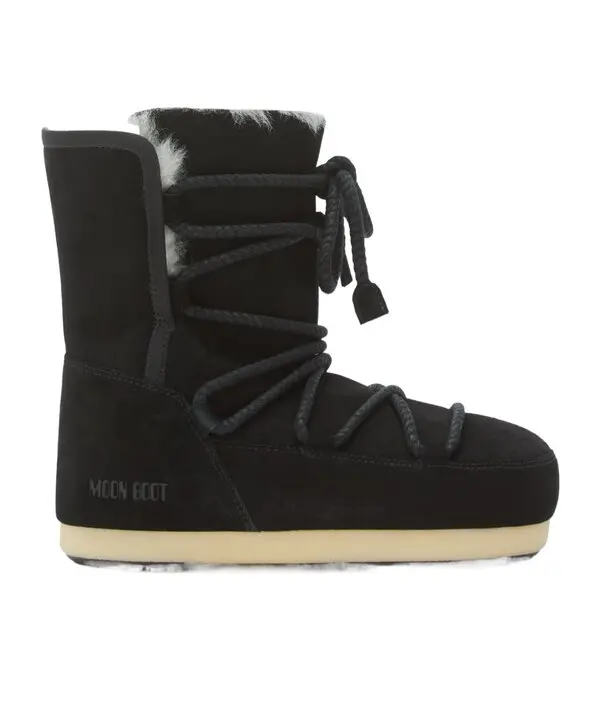 Moon Boot Evx Shearling Boots - Black