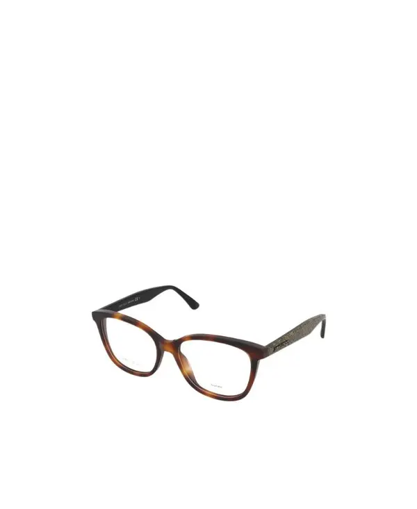 JIMMY CHOO Cat Eye Eyeglasses With Logo Detail - Black