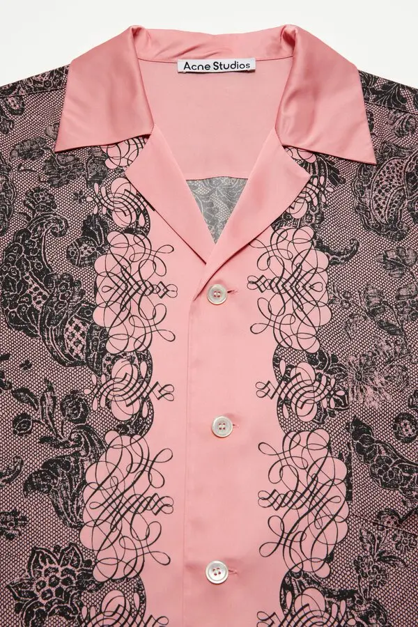 Acne Studios Floral Printed Long-sleeved Shirt