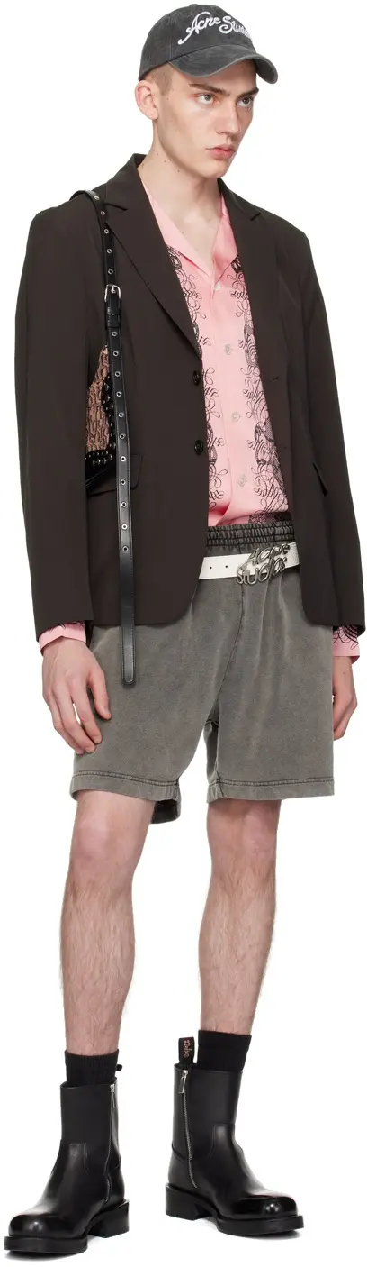 Acne Studios Floral Printed Long-sleeved Shirt