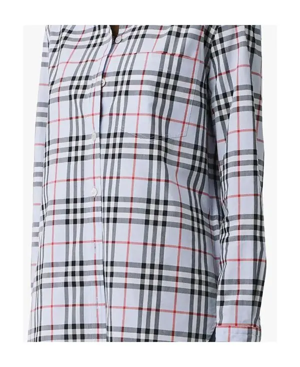 Burberry Plaid Long Sleeve Shirt