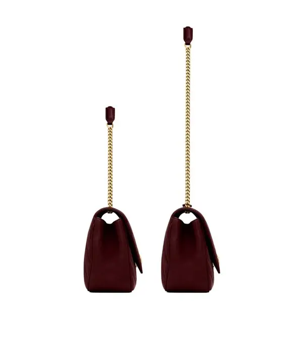 Saint Laurent Loulou Medium Shoulder Bag - Red Cabernet