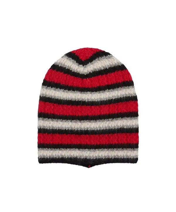 ERL Striped Knit Beanie - Red