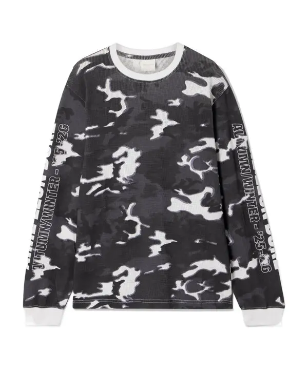Aimé Leon Dore Camouflage-print Cotton-mesh T-shirt - Black