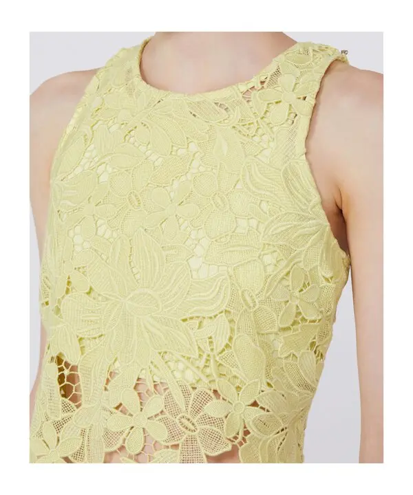 Sportmax Floral Macramé Cropped Top