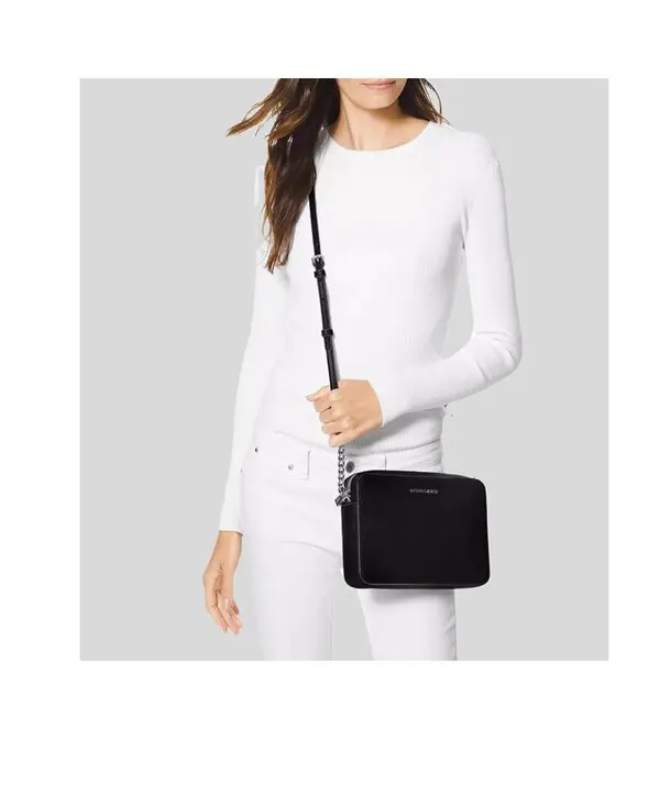 Michael Kors Jet Set Saffiano Leather Crossbody Bag