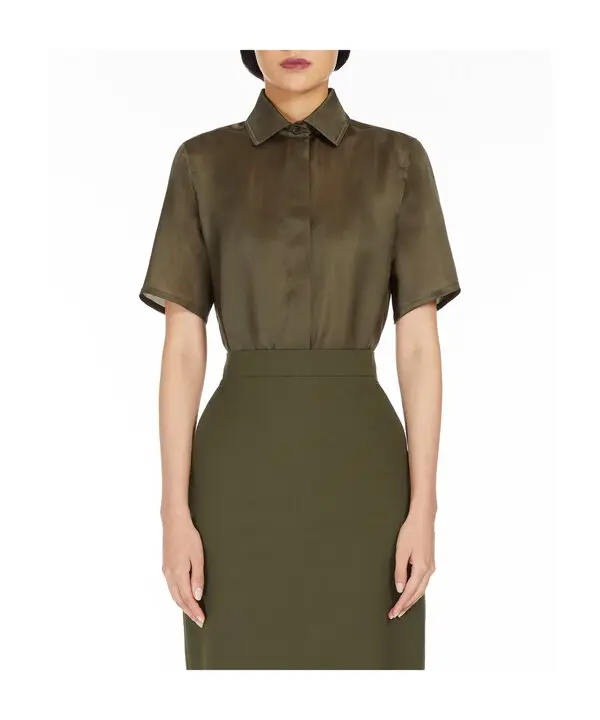 Max Mara Short-sleeve Buttoned Shirt
