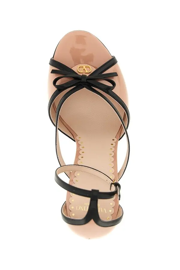 Valentino Garavani Bow Detailed Ankle Strap Sandals