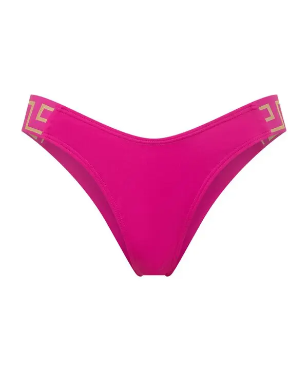 Versace Logo Band Swimsuit Bottoms - Pink Sapphire