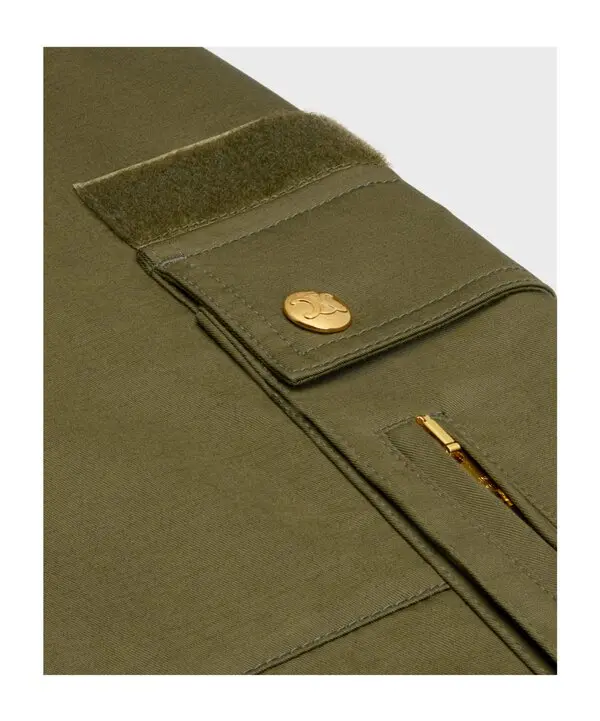 Celine Cargo Pants In Cotton Linen