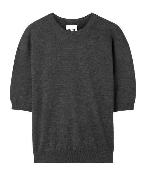 Khaite Faye Wool Sweater - Black
