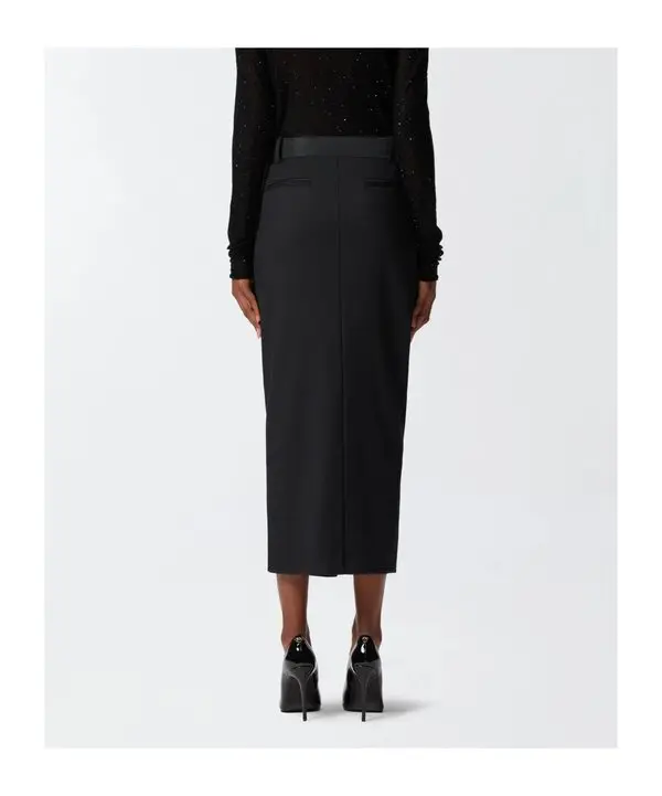 Pinko Slim-fitting Calf-length Slit Skirt