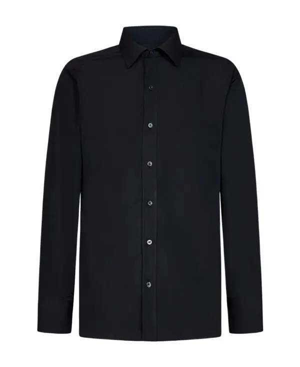 TOM FORD Long-sleeved Buttoned Shirt - Black