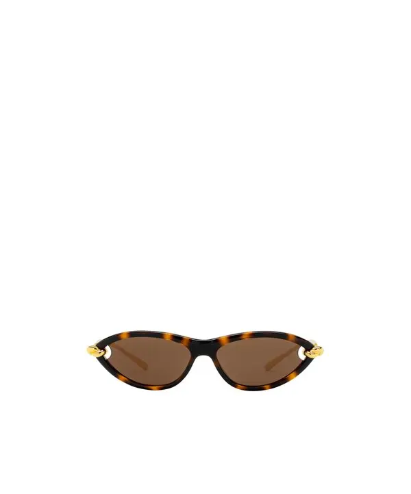 Bottega Veneta Cat-eye Metal Sunglasses - Brown