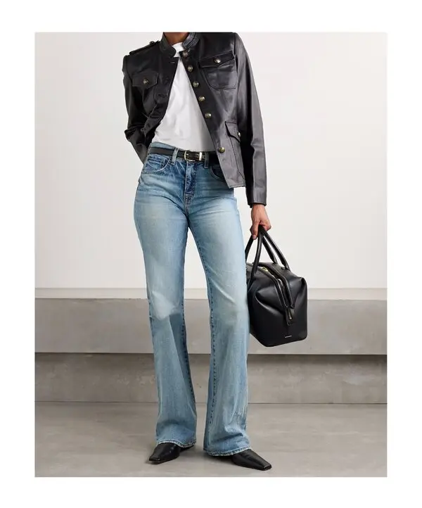 NILI LOTAN Celia High Waist Denim Trousers