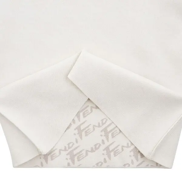 Fendi Viscose Jumper With Double-sided Design - White
