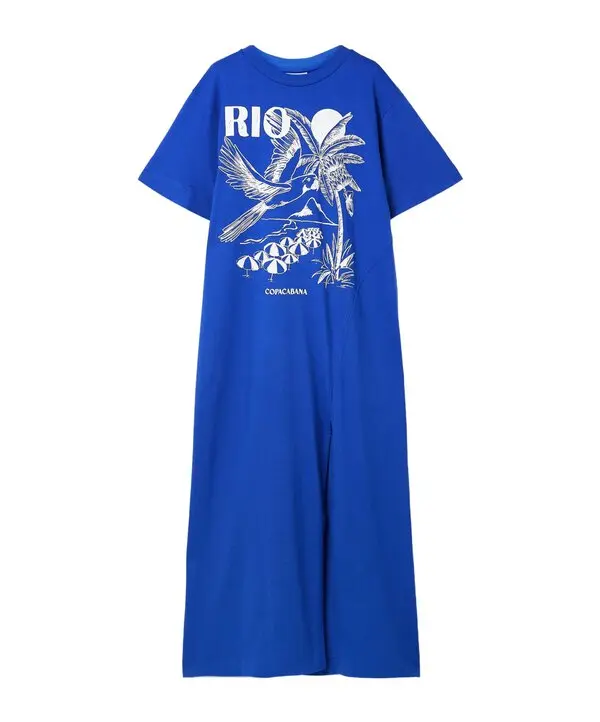 blue rio organic cotton maxi dress Farm Rio Organic Cotton 